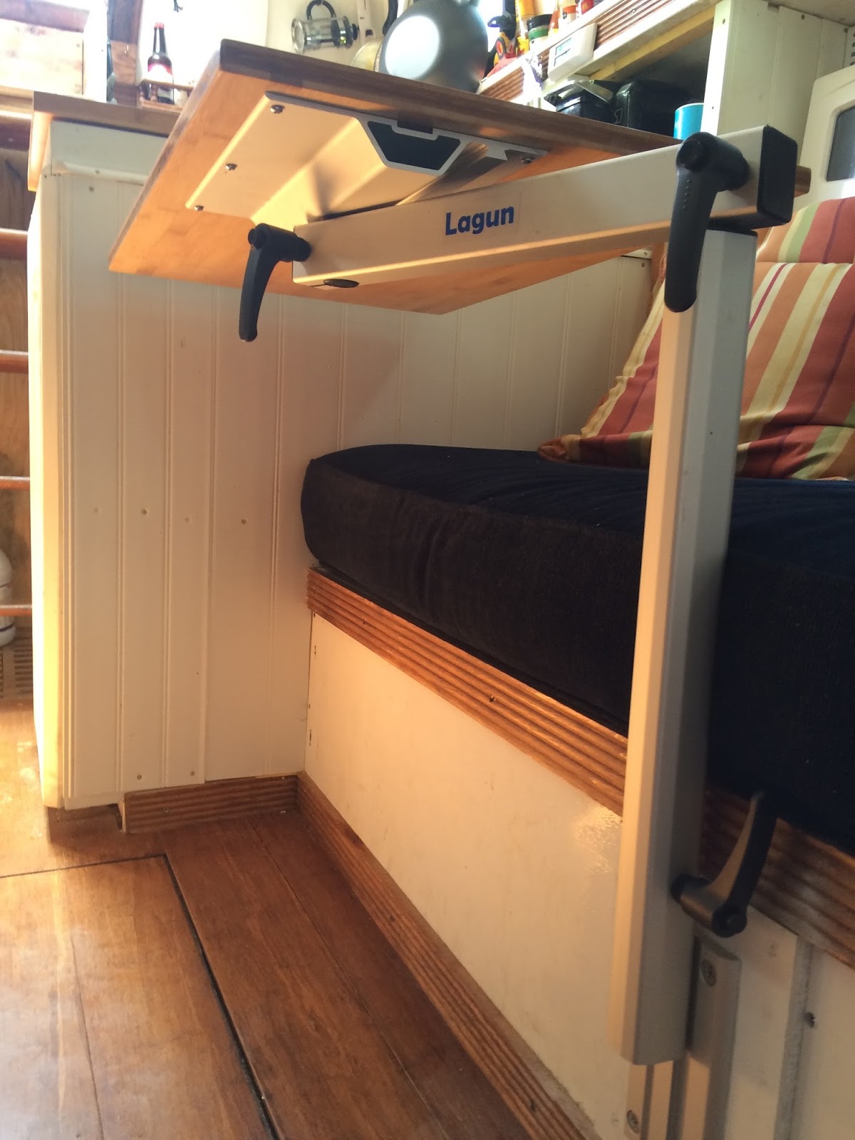 s/v Dreamboat Annie - A Westsail 32: Lagun Table and Reefer Work