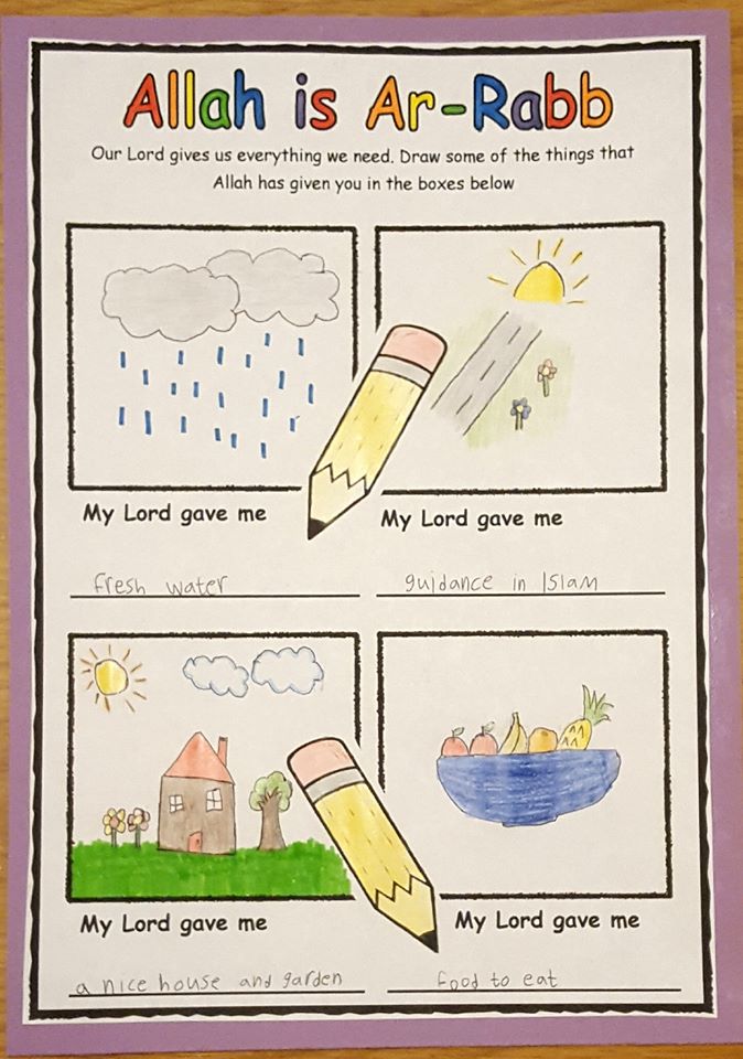 Iman's Home-School: Knowing Allah ~ Wall Display Activity Pack