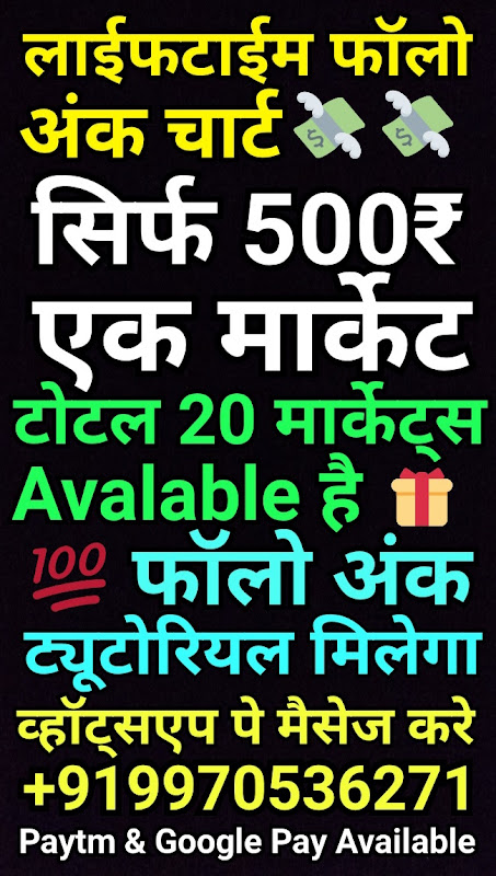 SATTA MATKA DP PANA (PANEL/PATTI) CHART By SMT Official