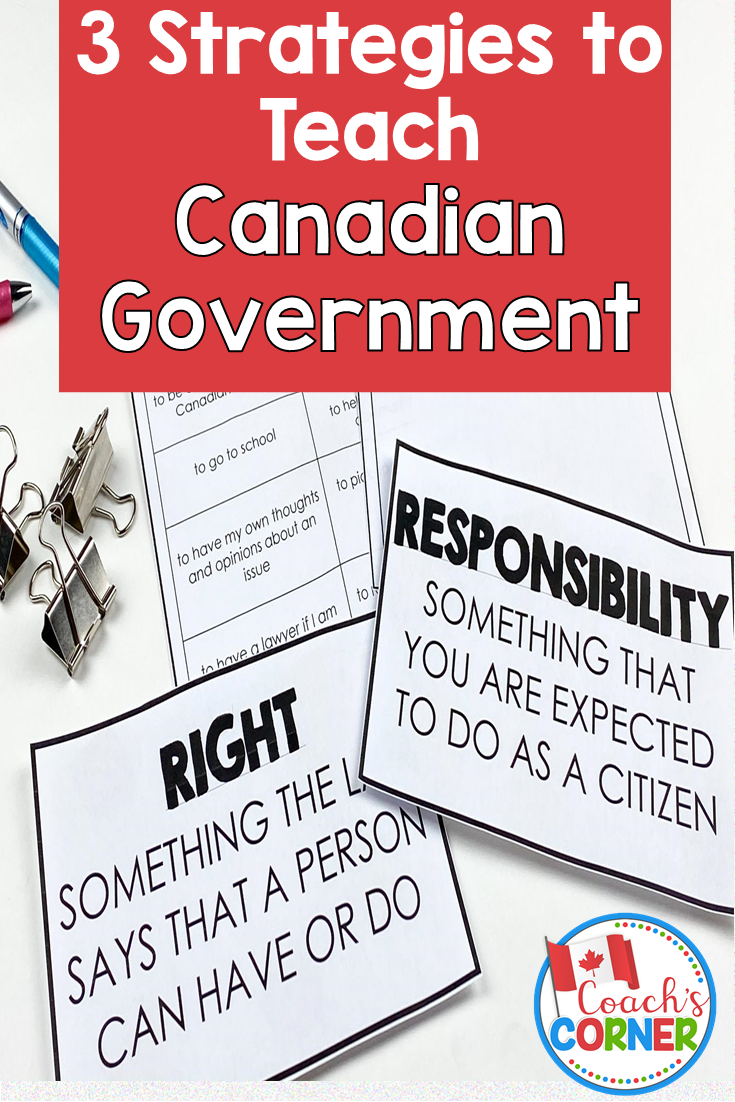 Teaching Canadian Government in Elementary School - Coach's Corner