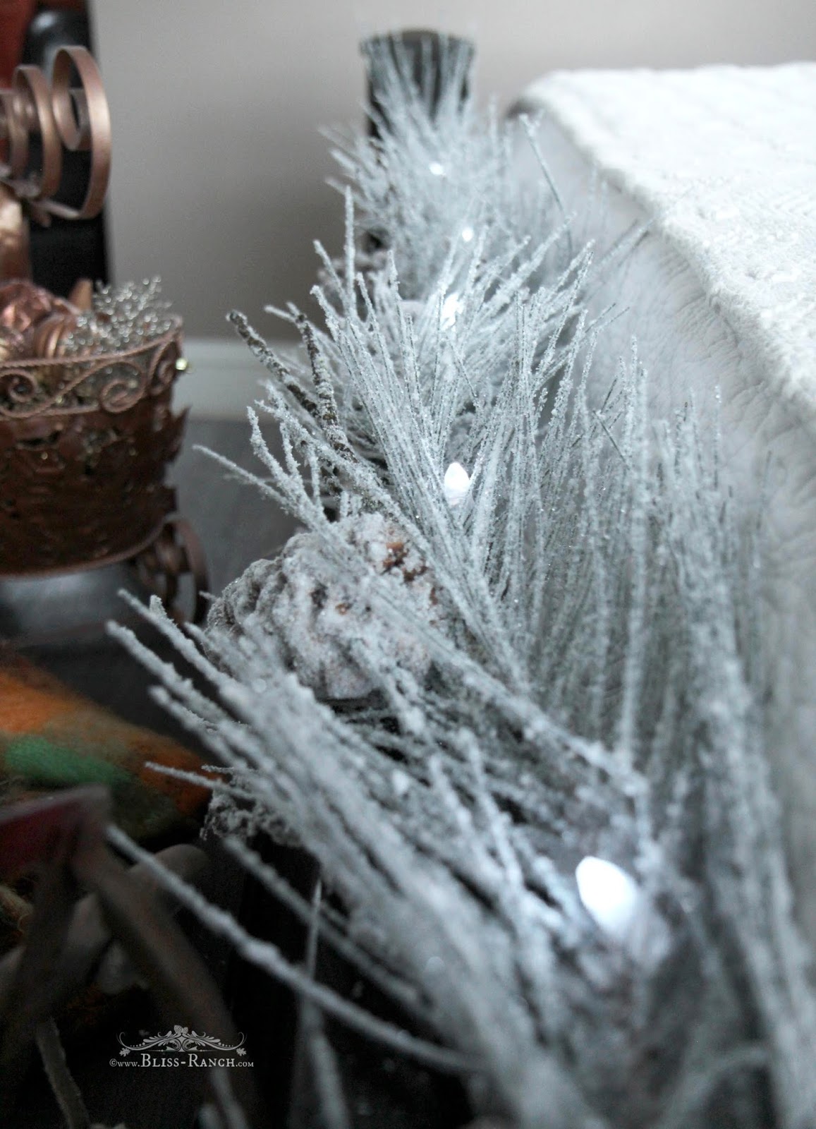 Bliss Ranch: Long Needle Pine Garland for Winter