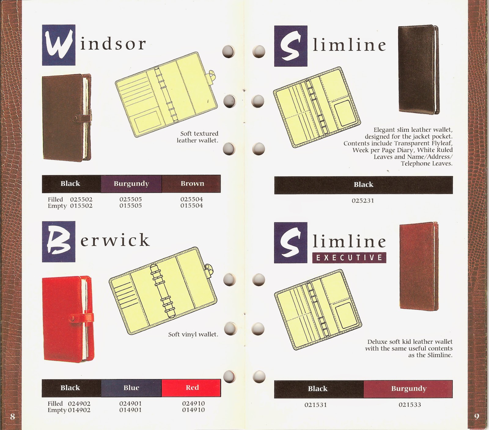 Philofaxy: Filofax Catalogue 1993