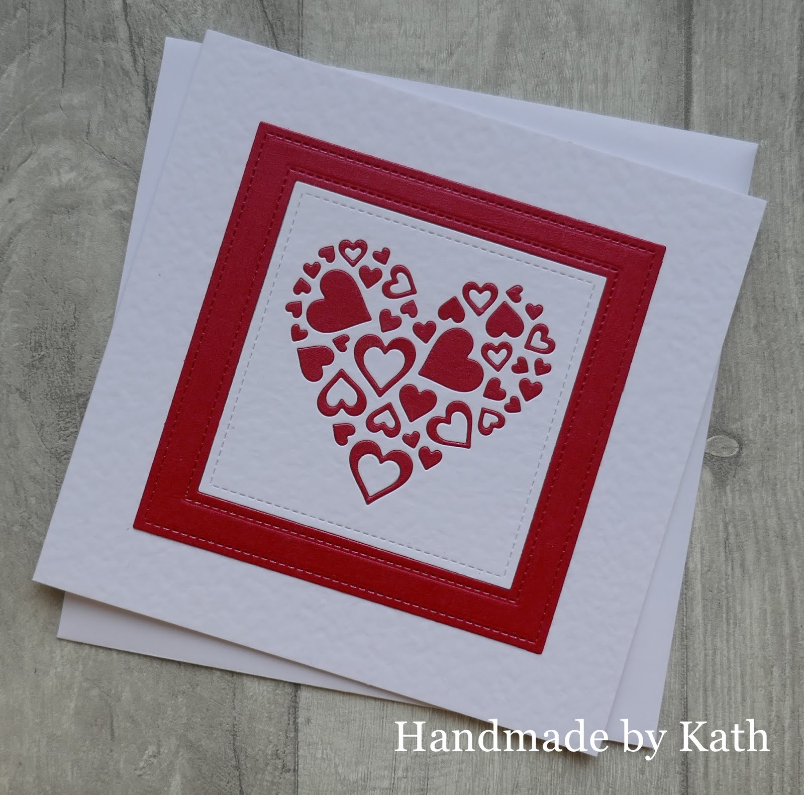 Handmade by Kath: Ruby Wedding Anniversary Card
