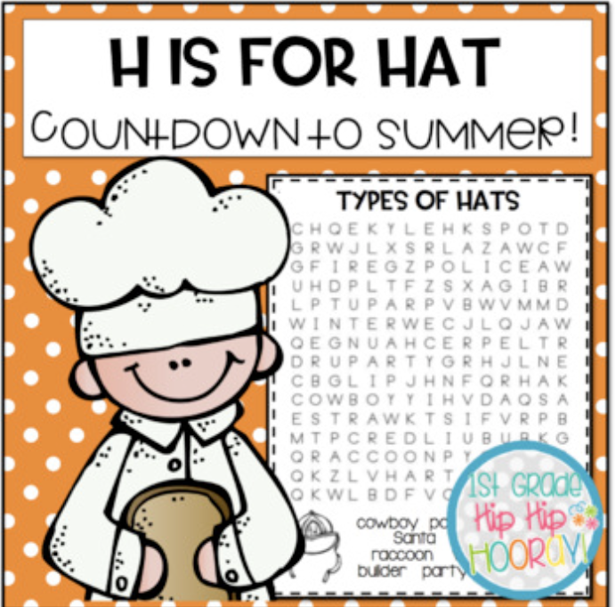 1st Grade Hip Hip Hooray!: Hh is for Hat Day...ABC Countdown to Summer!