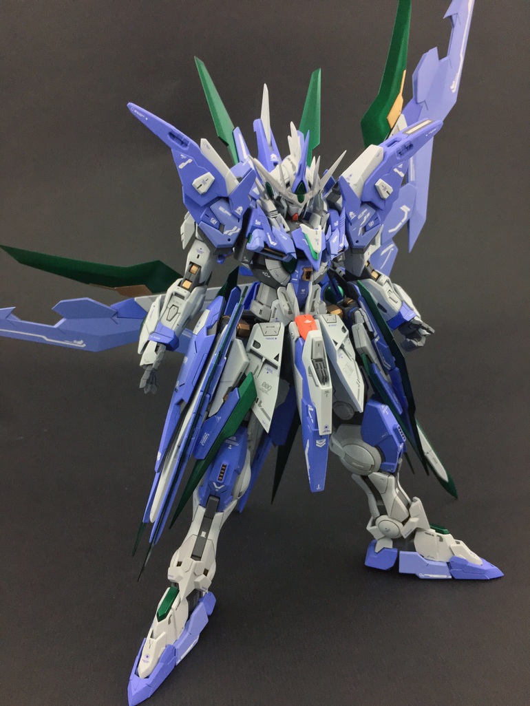 Custom Build: MG 1/100 Gundam 00 Amazing QAN [T] [GBWC 2017]