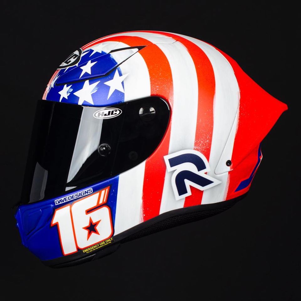 Racing Helmets Garage: HJC R-PHA 01R J.Roberts 2020 by Dave Designs