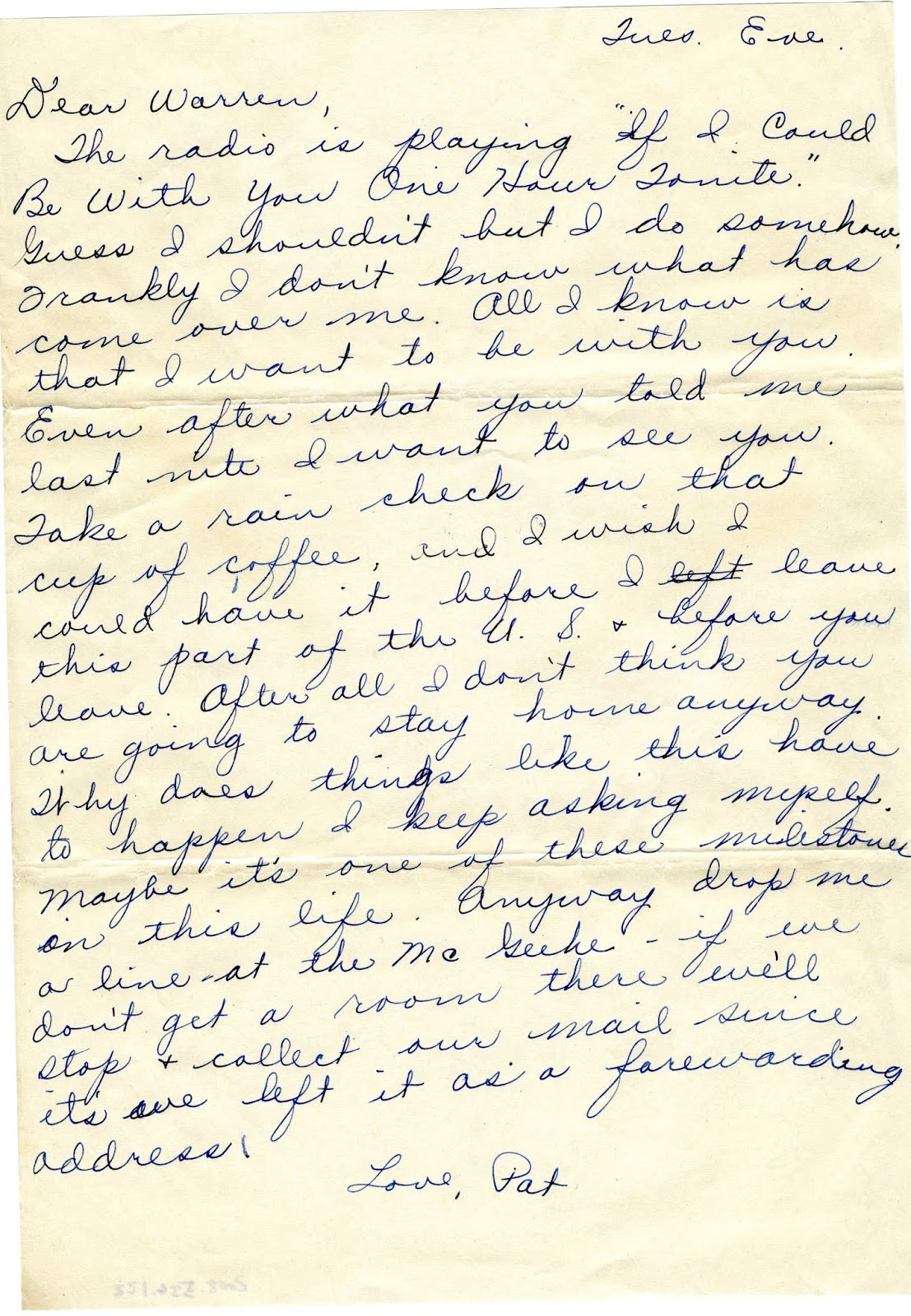 Letters From War ~ Thankyou Letter