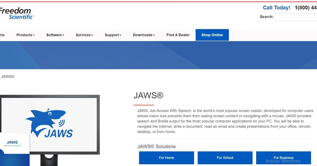 Informática y Docencia: JAWS, lector de pantalla para ciegos