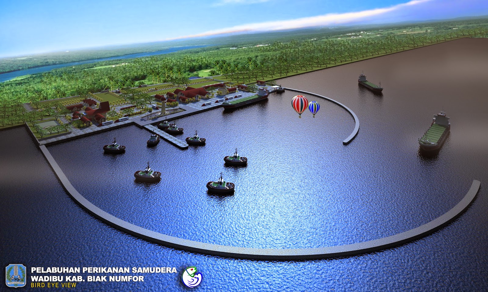 Animasi Pelabuhan Perikanan Samudra, Papua