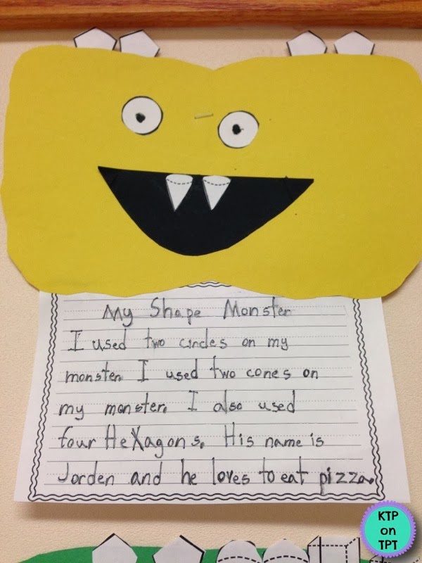 Keep Teaching and Planning!: Adorable shape monsters and some 3D shape ...