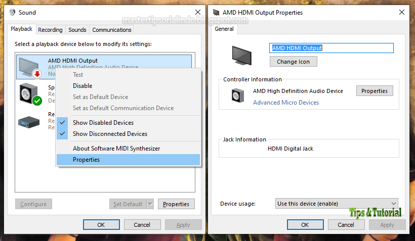 Cara Memperbaiki Audio HDMI Tidak Terdeteksi di Windows 10/11 - Mastertipsorialindo