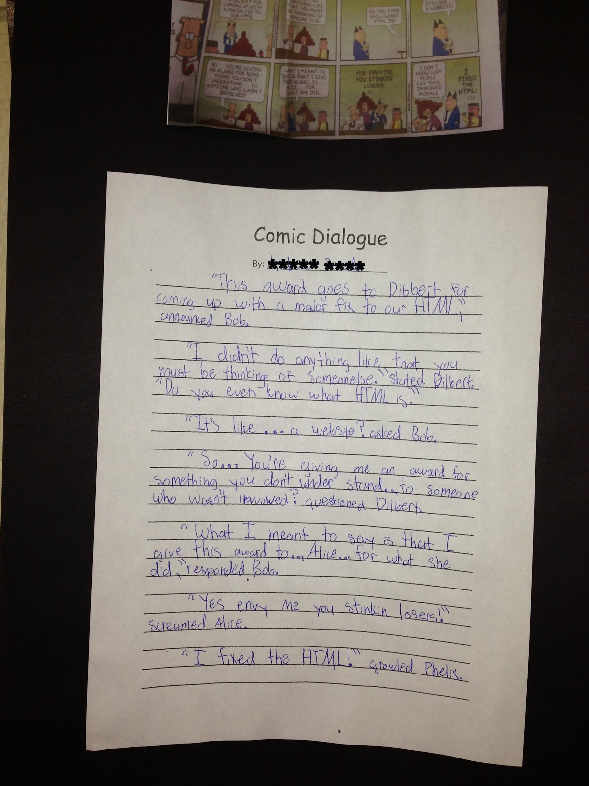 Create. Cook. Teach.: Comic Dialogue