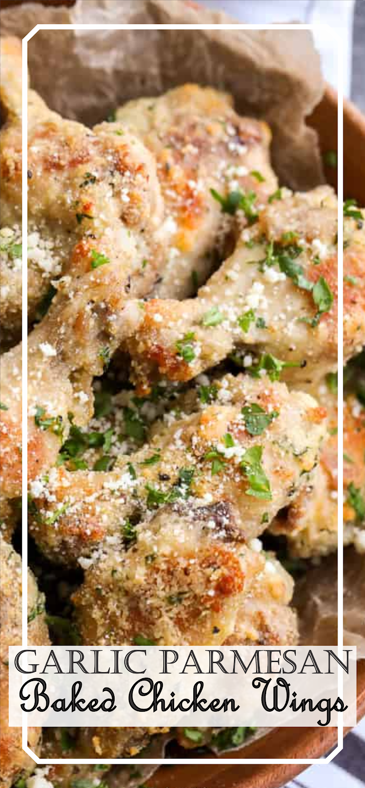 Garlic Parmesan Baked Chicken Wings | Floats CO
