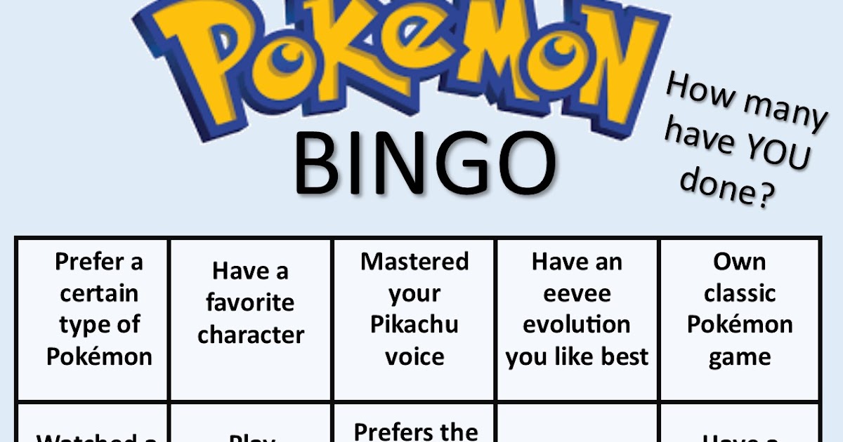 Pokemon Printables and Stories - The Learning Curve