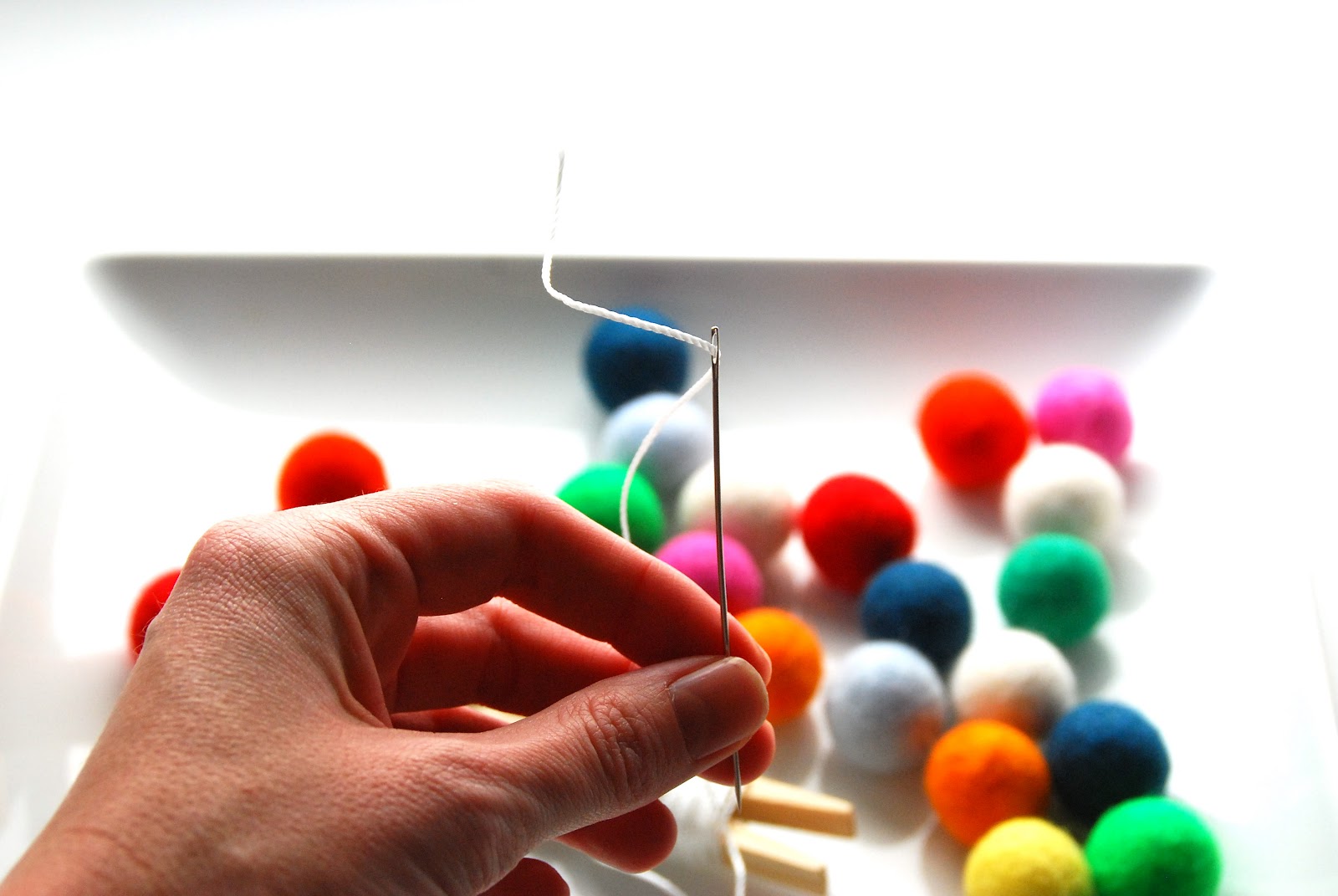 The Fickle Felt Tree: Felt Ball Garland Tutorial