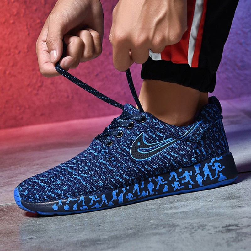 Breathable Mesh Vamp Men'S Casual Sports Running Shoe