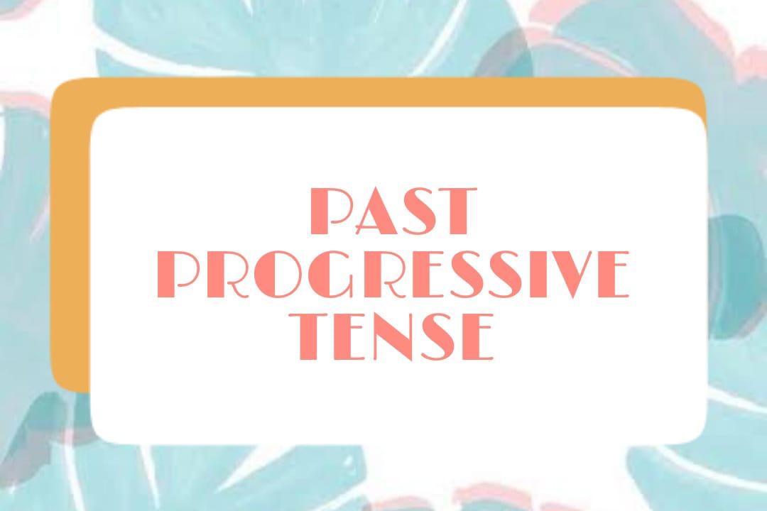 PAST PROGRESSIVE TENSE