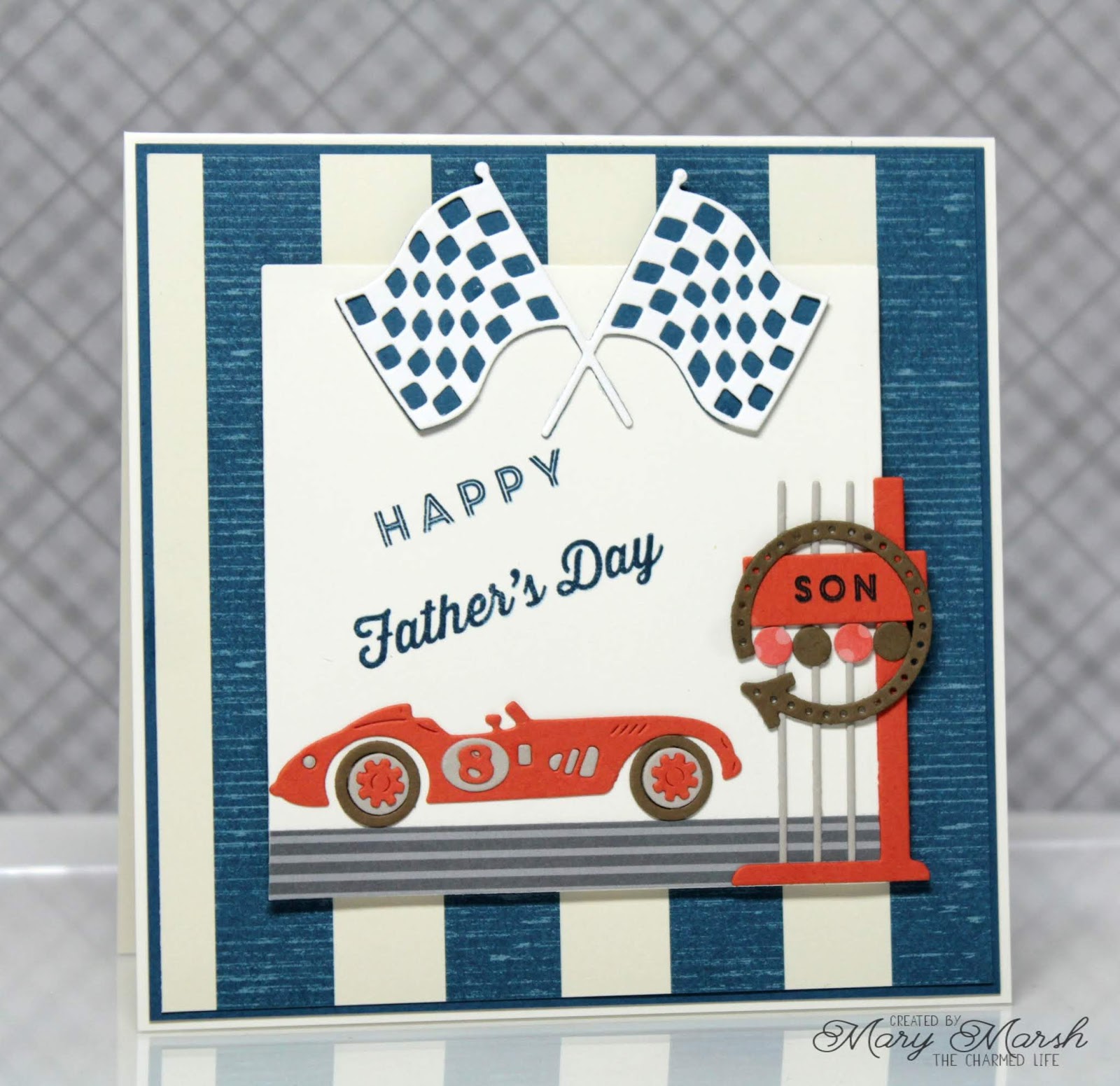 The Charmed Life: RaceCar & Flags for Father's Day