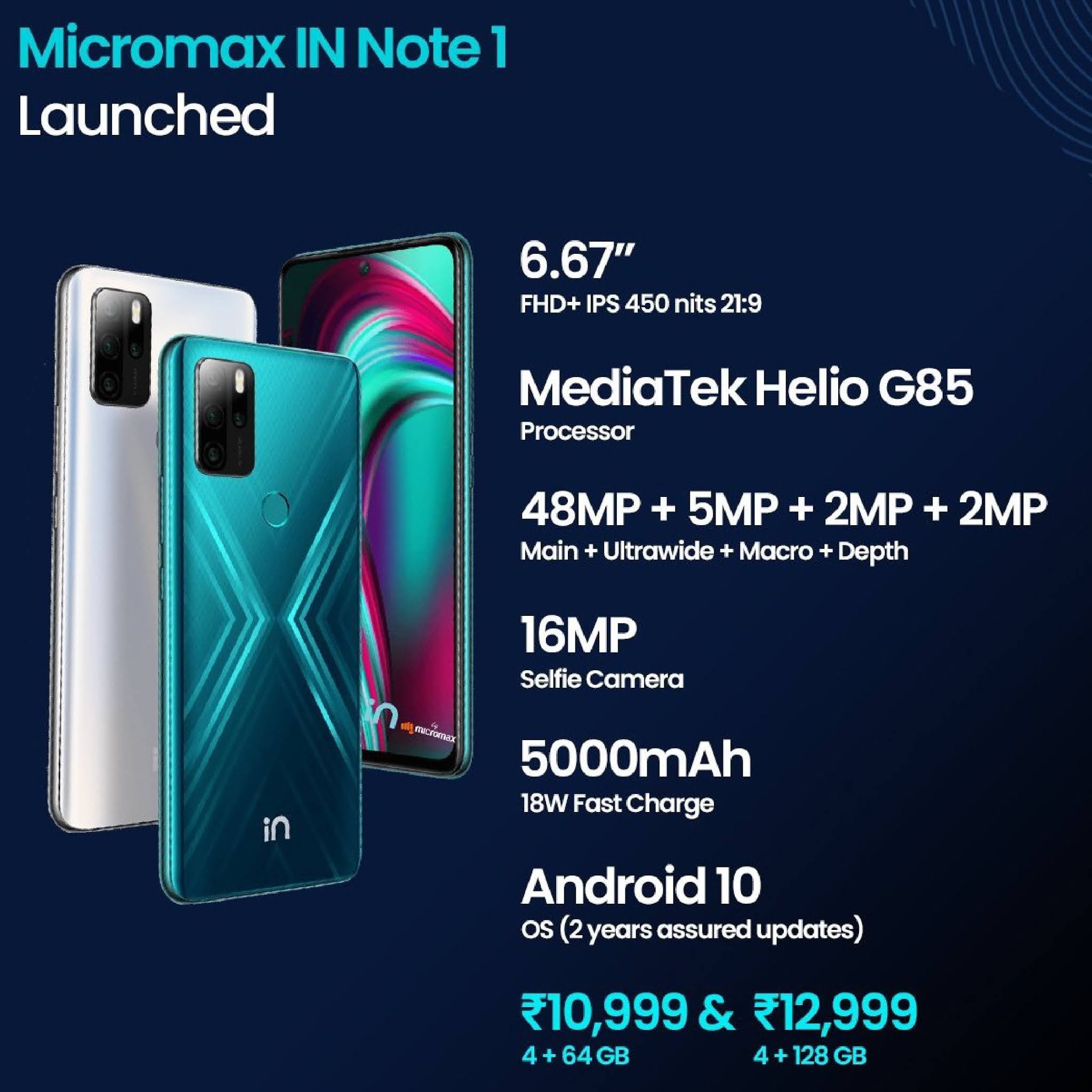 Micromax IN Note 1, 1B smartphones launched as Indian brand returns ...