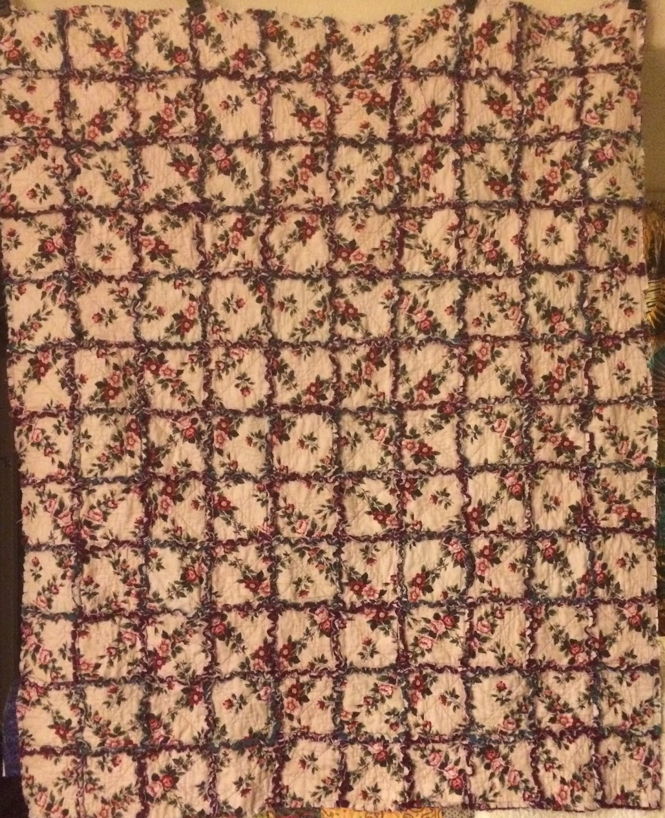Ros-the-quilter, quilting is my sanity…….: Gill's Rag Quilt