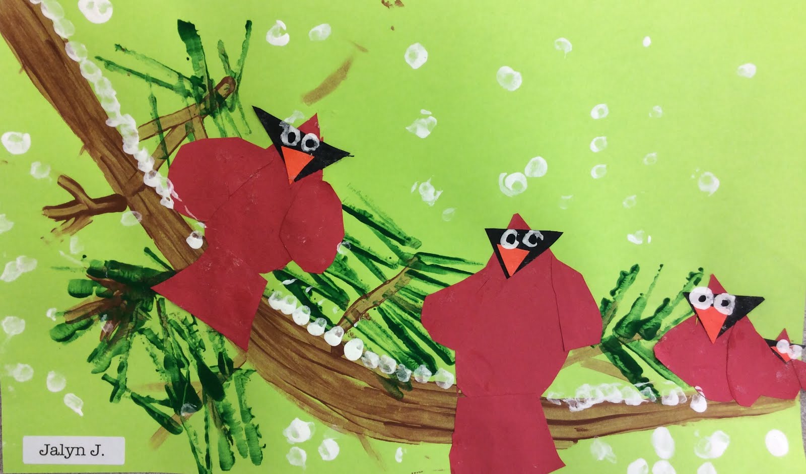 Mini Matisse: Winter Birds