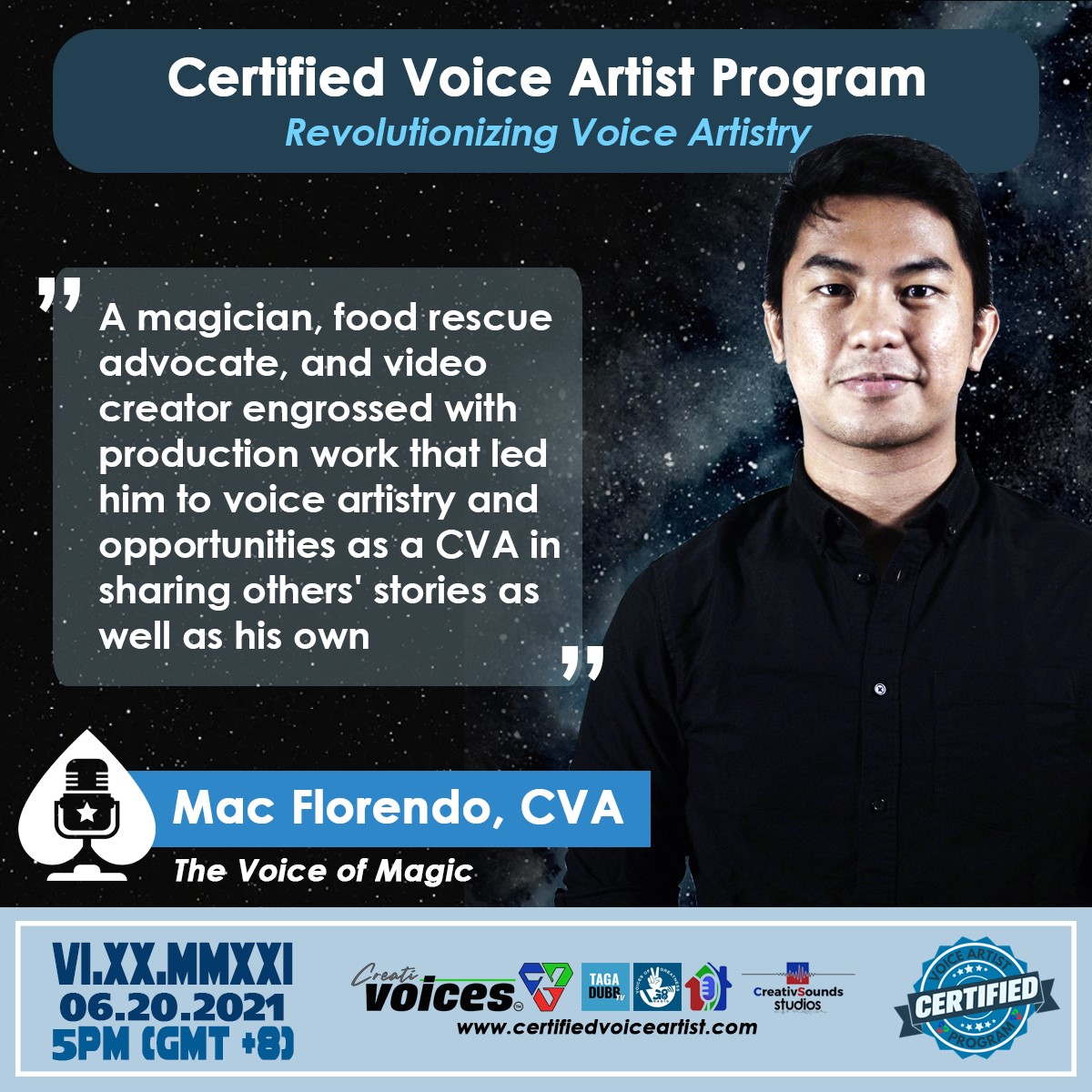 Top 20 Certified Voice Artists of the Philippines
