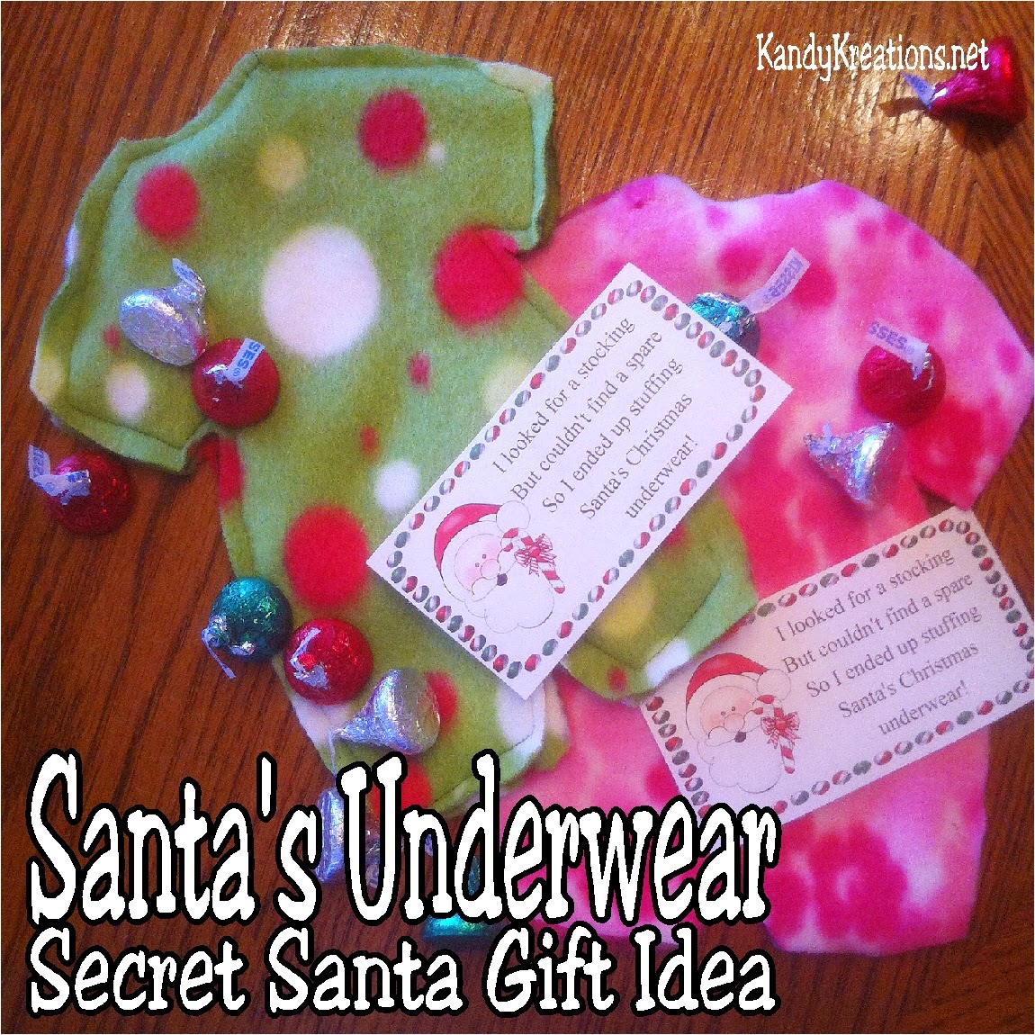 DIY Party Mom: Santa's Underwear Secret Santa Gift