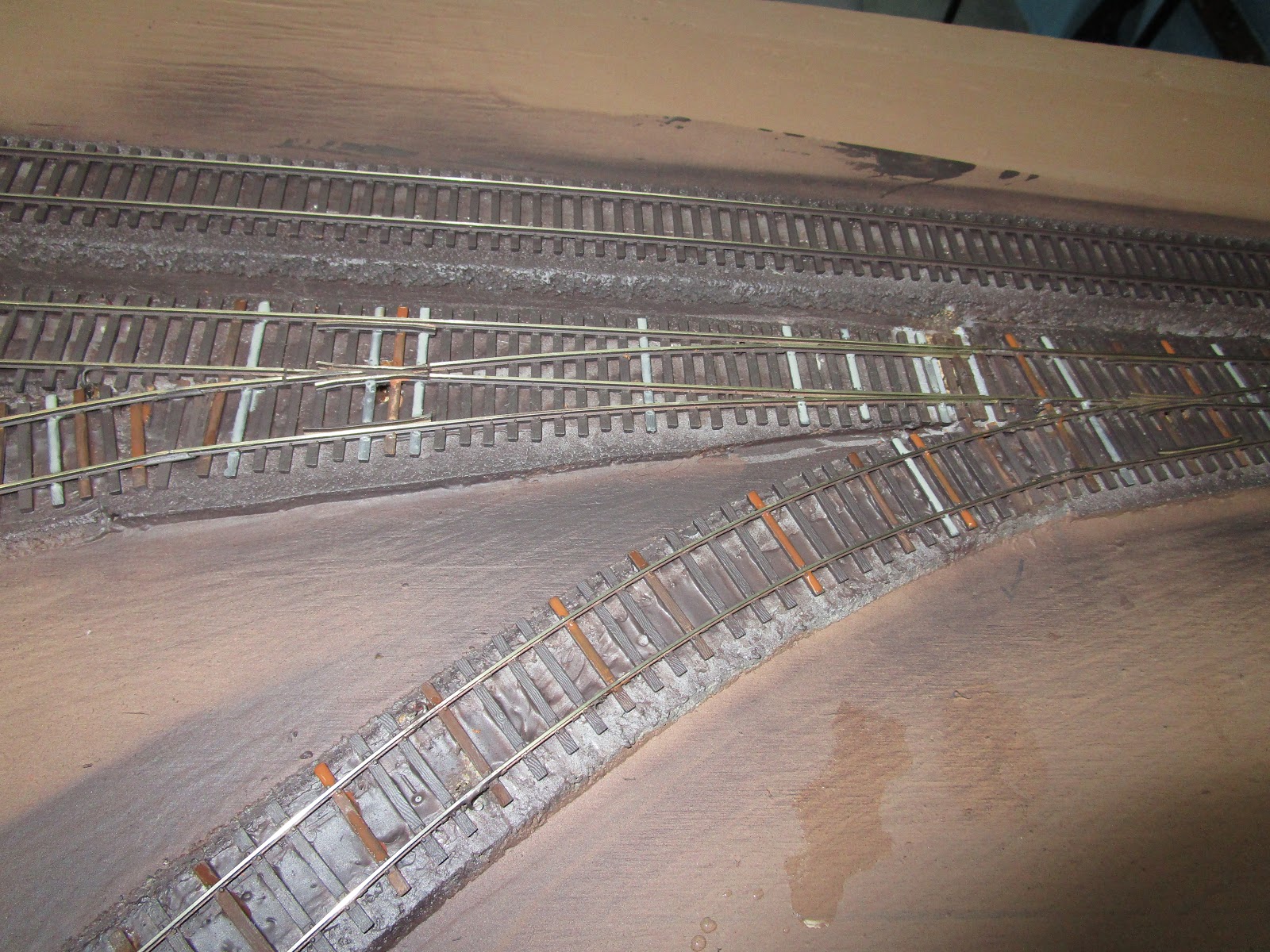 D & H "Colonie Main" layout: Weathering Track - one tie at a time