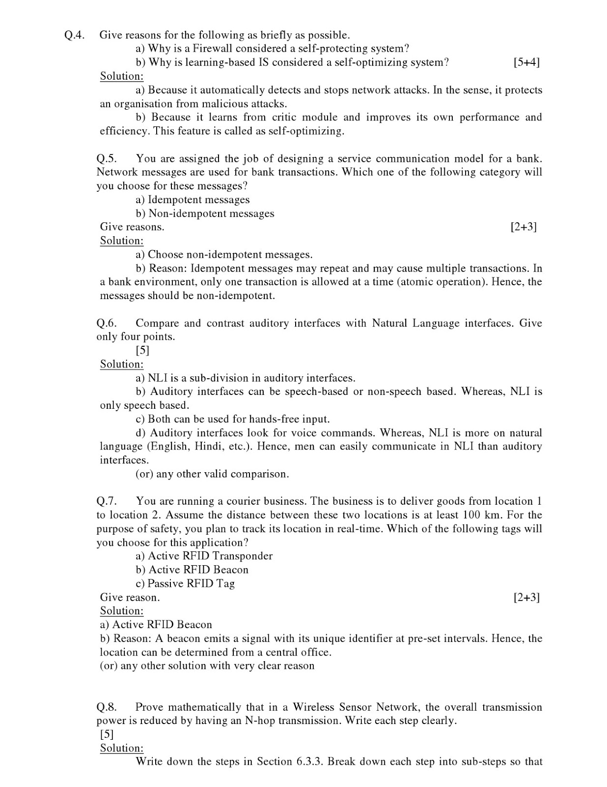 Question Papers: SEM 1