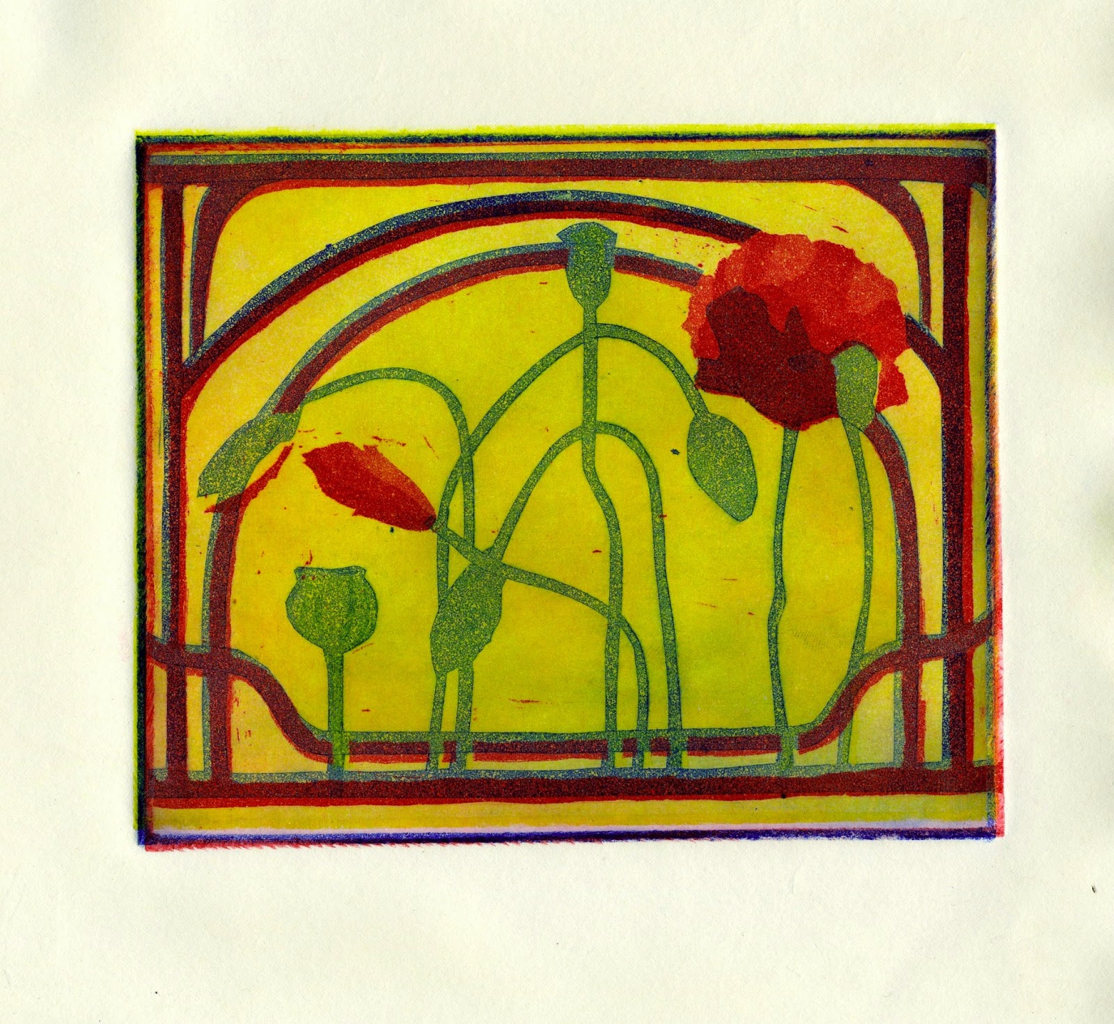 Old books and Tabasco: Three color print