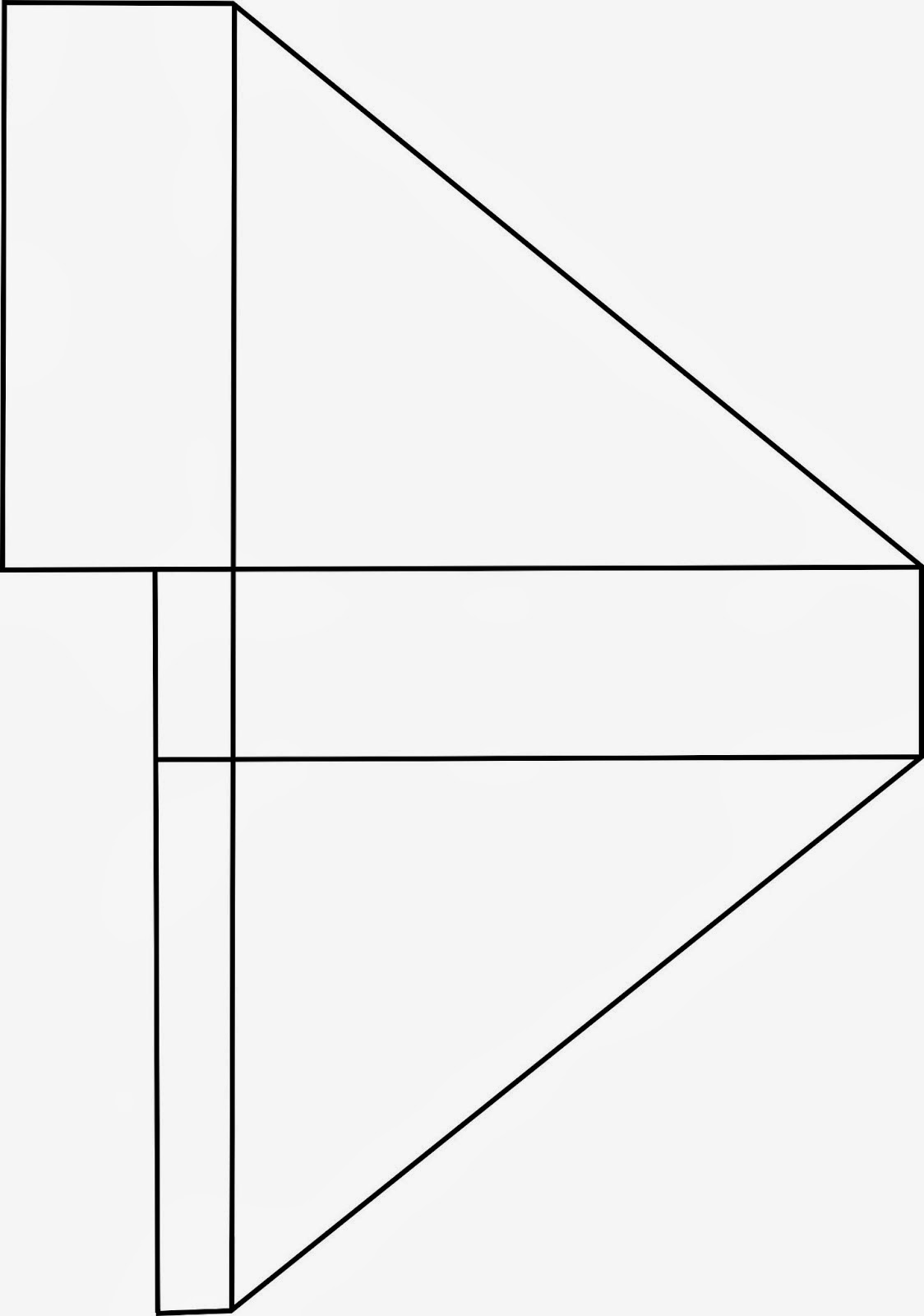 ARTES DA NANDA DA BAHIA : Molde caixa triangular