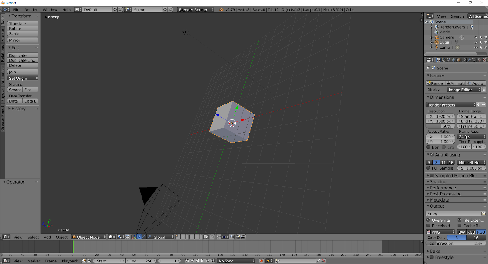 [Blender] 3D viewport 사용법 ~ 메이드올