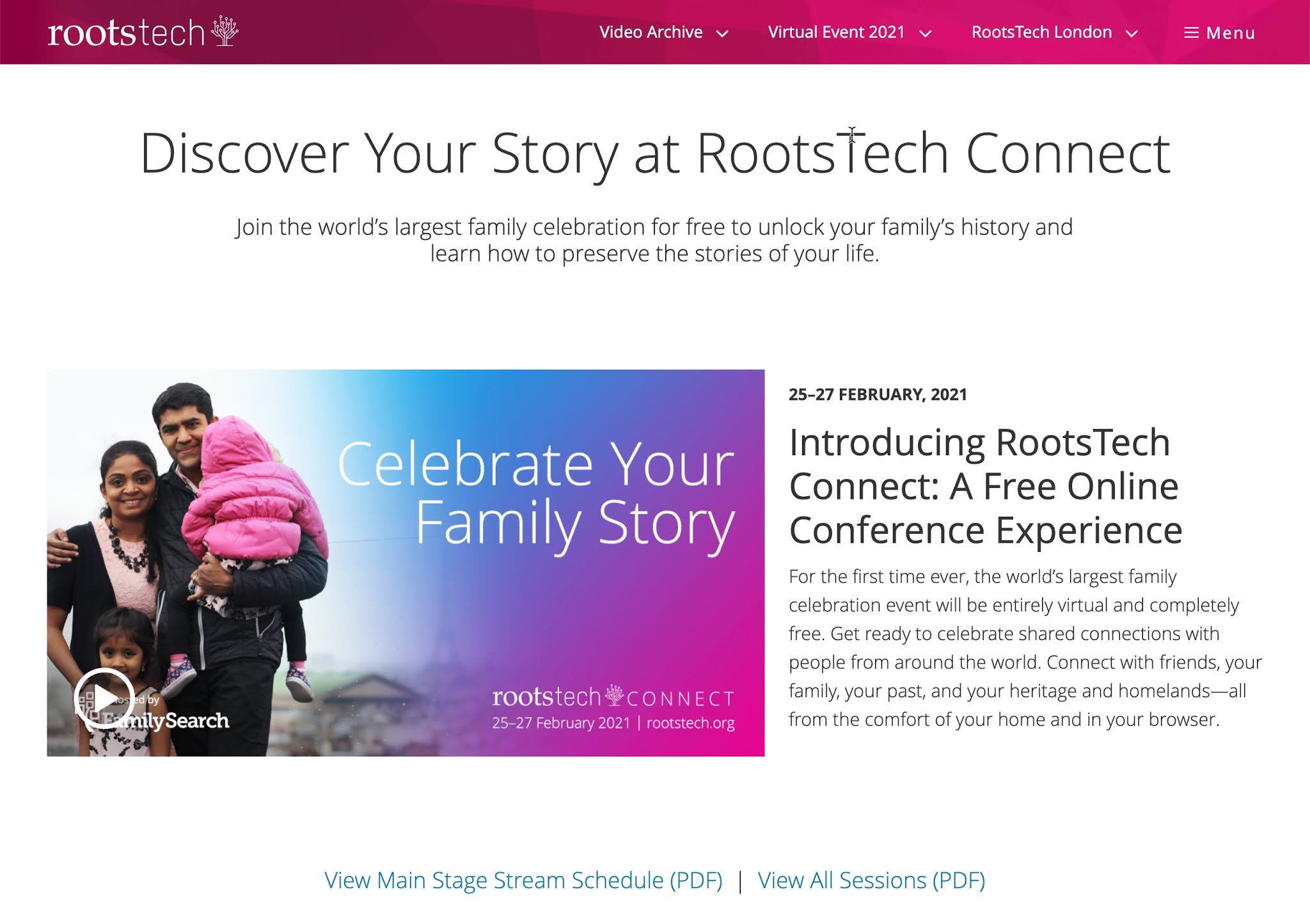 Genealogy's Star: How to participate in RootsTech Connect 2021: A ...