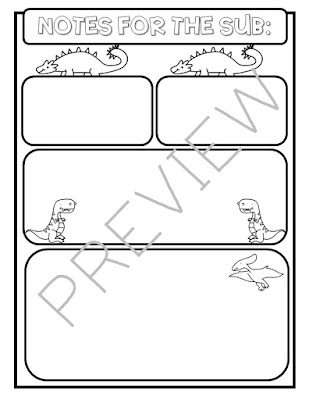 Little Mrs. Bell: Dinosaur Sub Plans and T-Rex FREEBIE