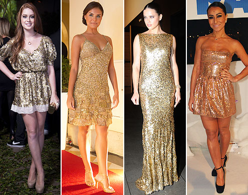Pega Moda : Vestido dourado, o que você acha