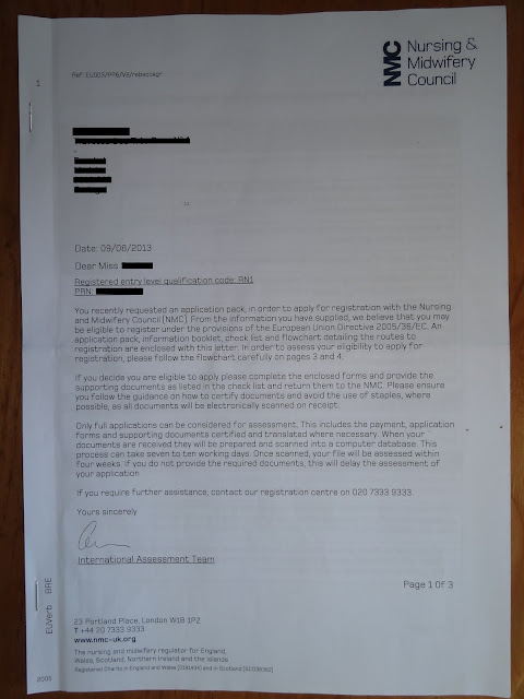 Se eu ficar: NMC Application Form