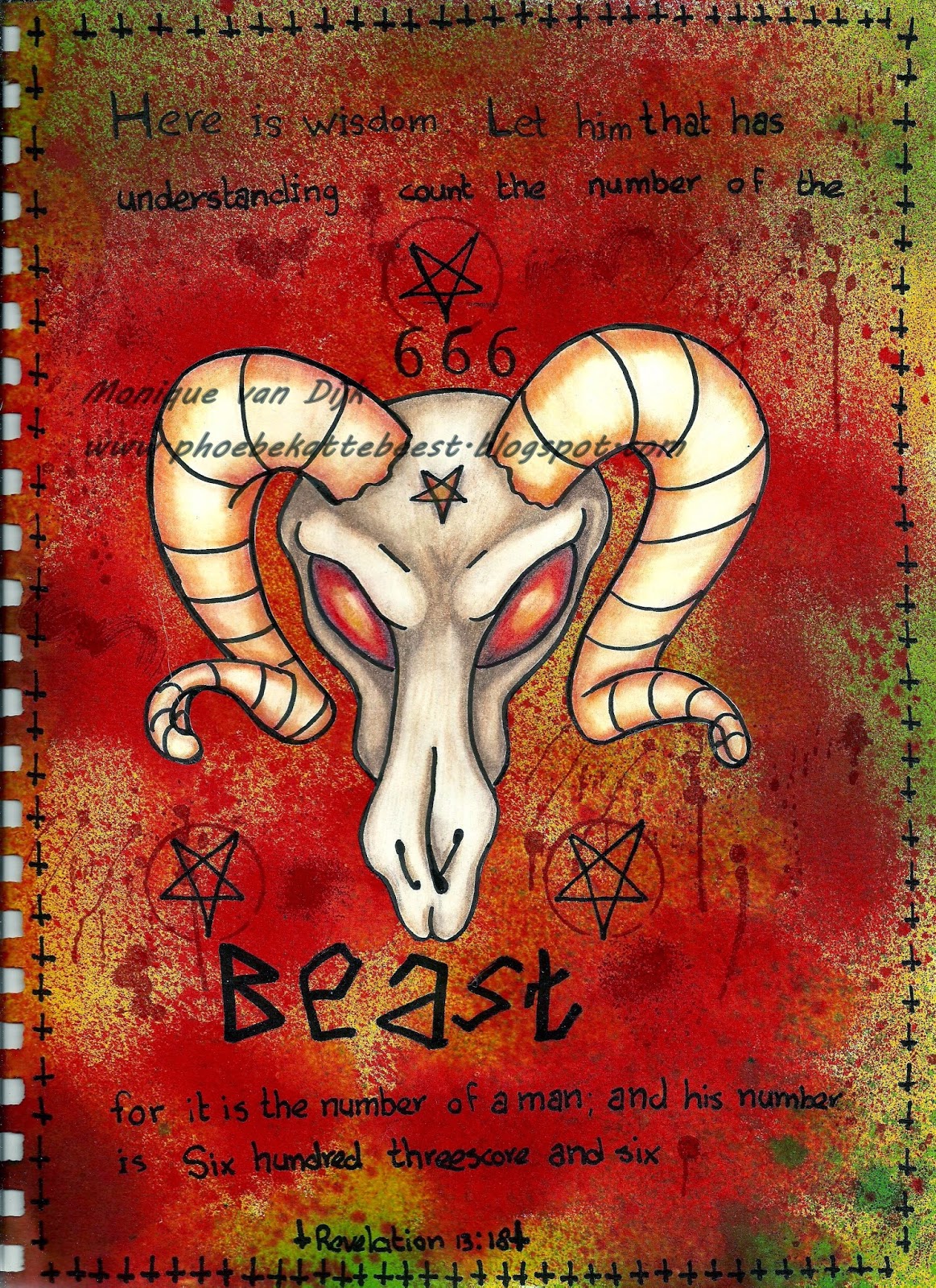 MONIQUE'S ART: 666 the Number of the Beast