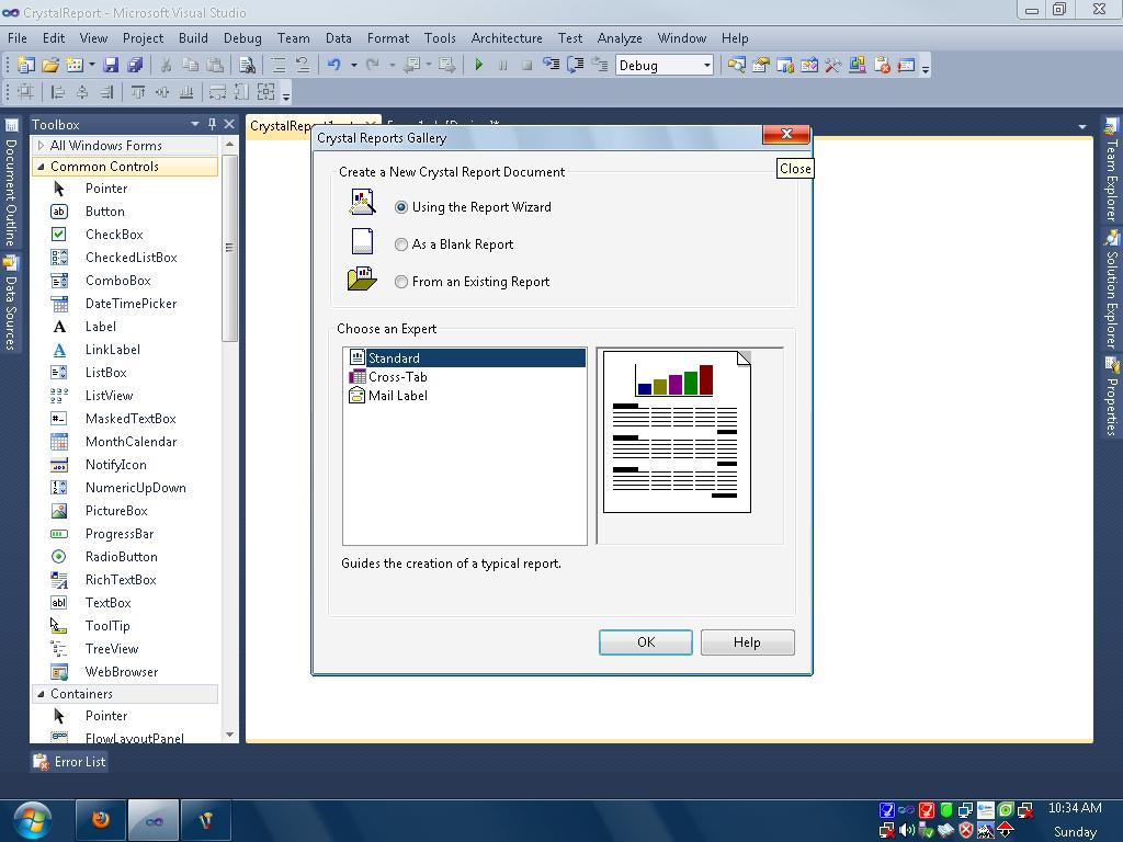 kreativeidea21: VB.Net 2010 and Crystal Report for .Net Step by Step ...