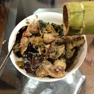 Resepi dan cara buat ayam pansuh aka manuk pansuh masakan tradisional Iban