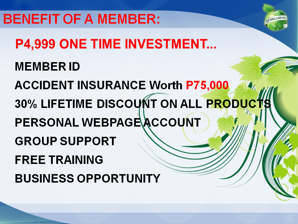 CF Wellness Unlimited: BUSINESS OPPORTUNITY