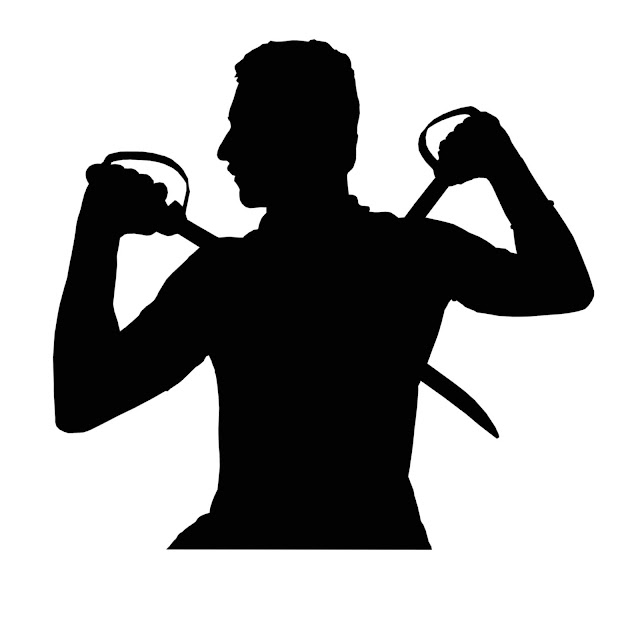 Panchabootha International Martial Arts Academy: Silambam Clipart , vector