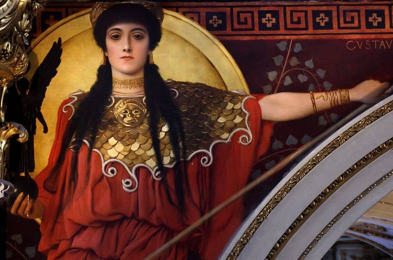 Athena by Gustav Klimt 1890