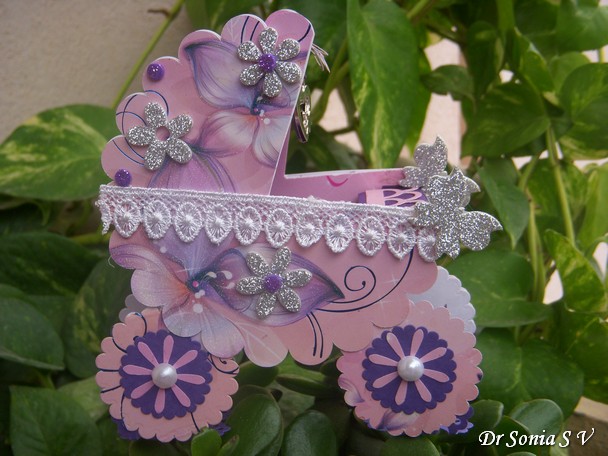 Cards ,Crafts ,Kids Projects: Pram Shaped Box tutorial