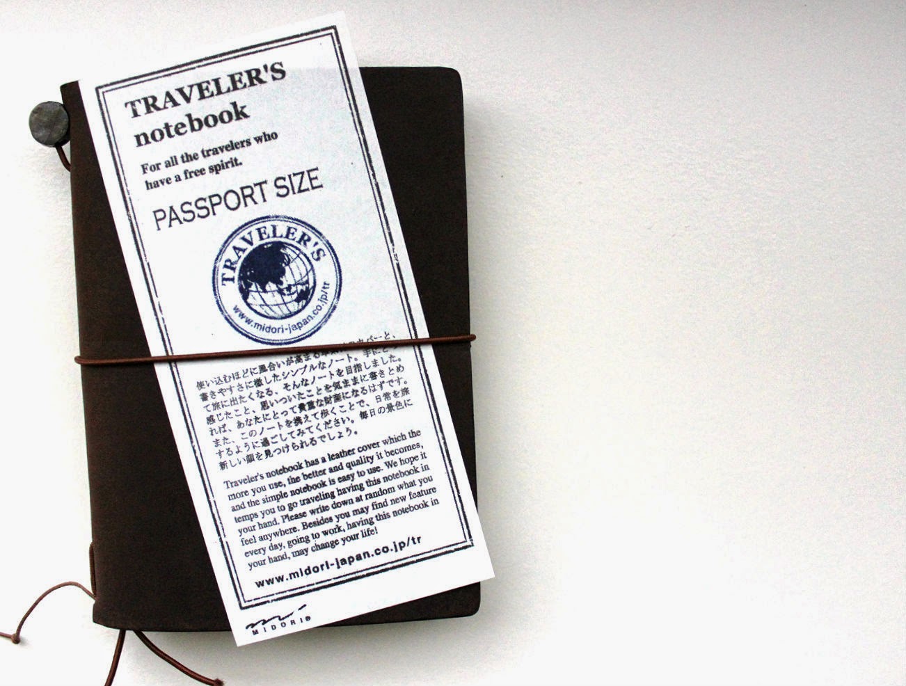 Letters in November: Midori Traveler's Notebook Regular vs. Passport Size