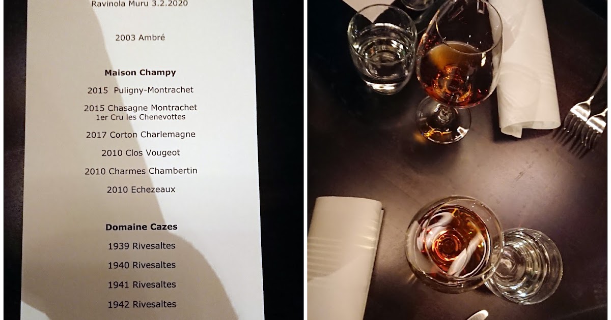 Ravintola Muru // Maison Champy & Domaine Gazes 3.2.2020