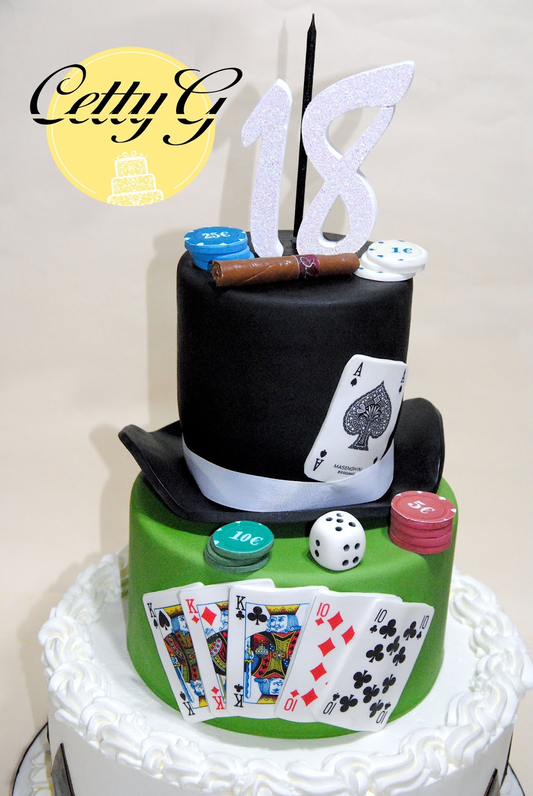18° Compleanno... Torta Azzardo poker