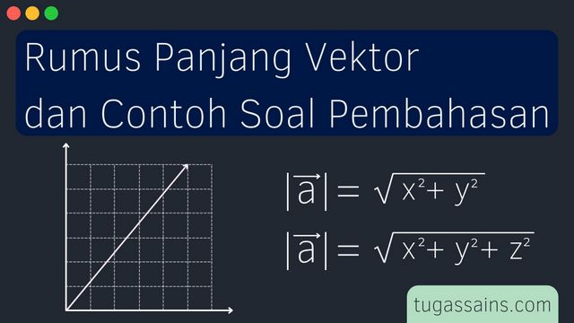 Rumus dan Contoh Soal Panjang Vektor - tugassains.com