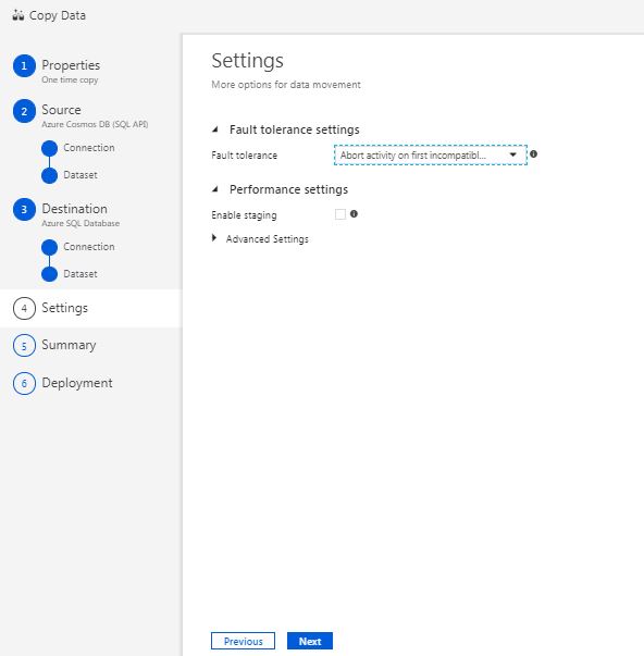Getting Started With Azure Data Factory Copydata From Cosmosdb To Sql Azure Data Factory