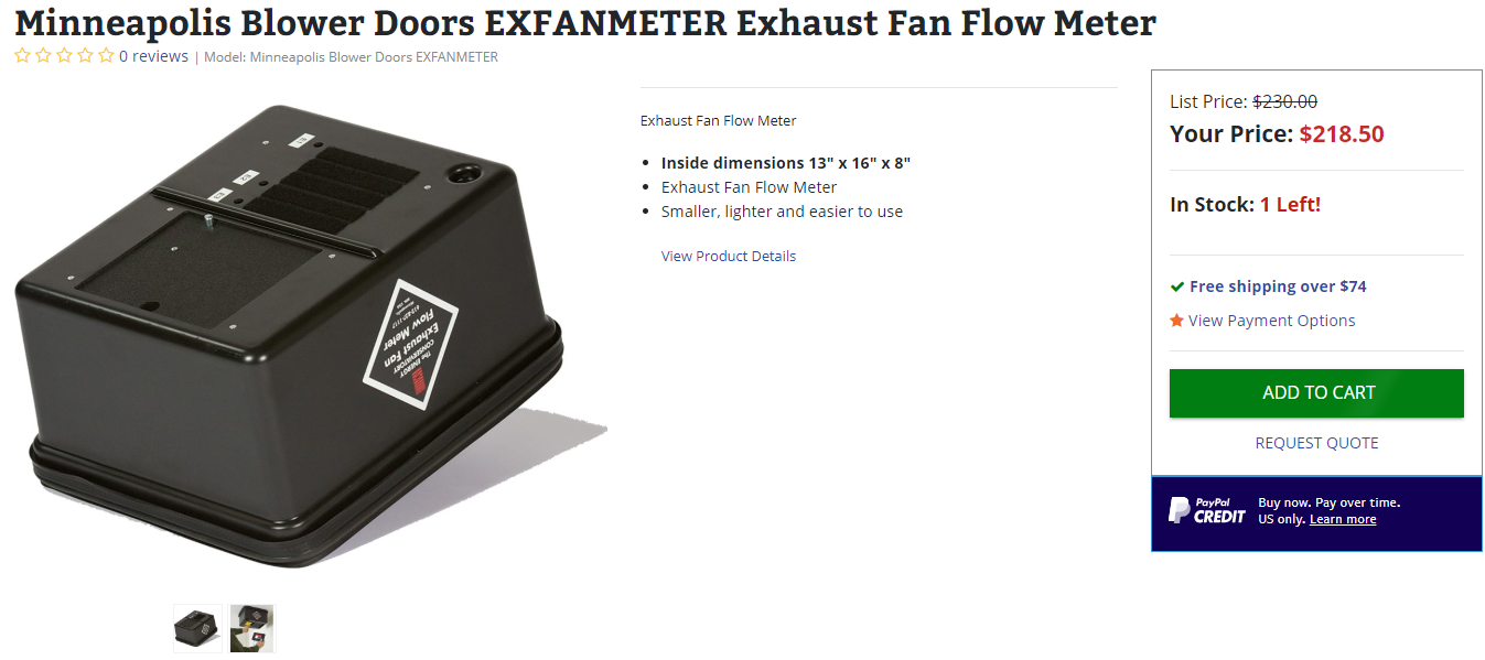 Joey的奮鬥: Home Performance 展示 8 種檢測風量的方法