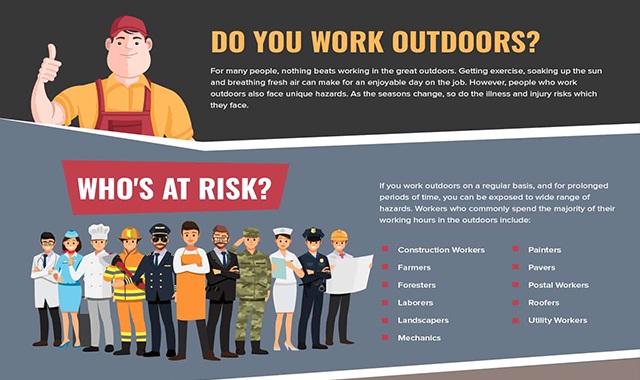 Outdoor Workers Safety #infographic - Visualistan